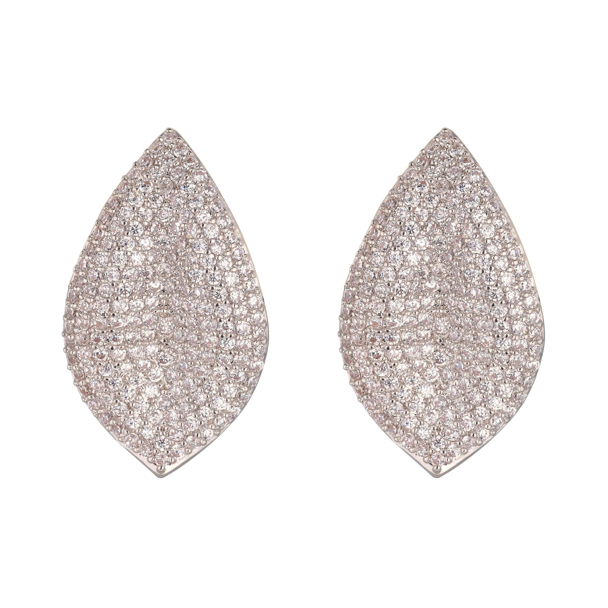 White Willow Leaf Stud Earrings – MoMuse